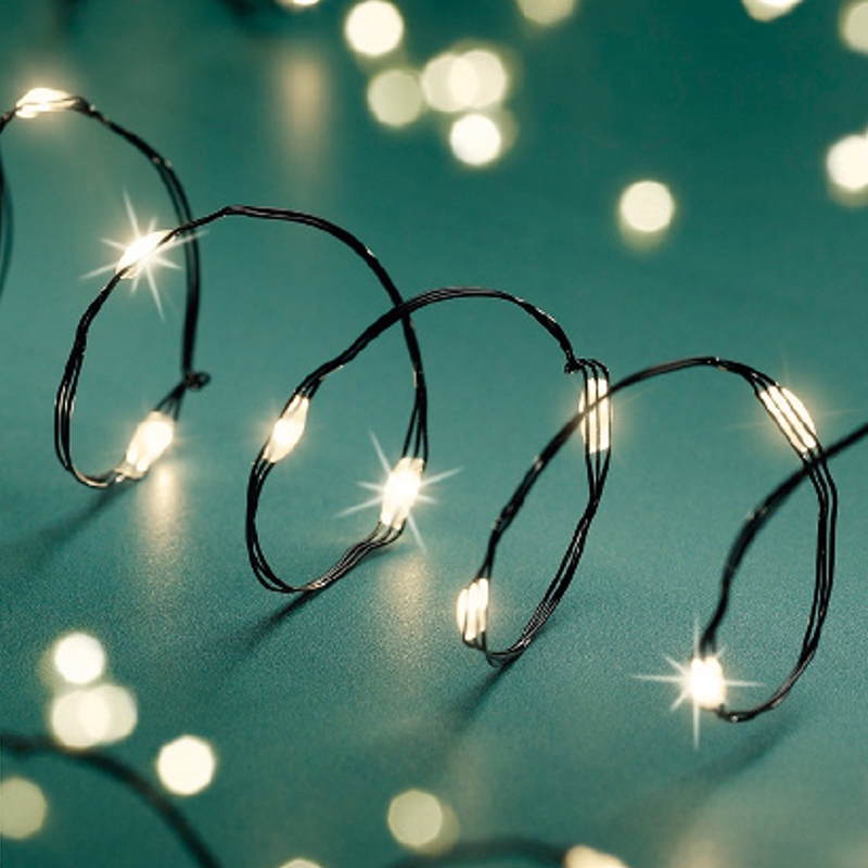 Vielseitige Eleganz: LED Draht-Lichterkette - In&Outdoor, 120-480 Leds ...